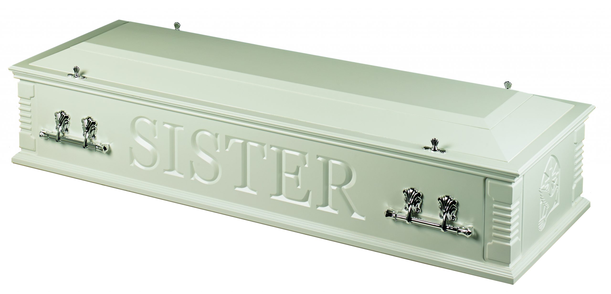 Premier White Casket | GEODriscoll.co.uk